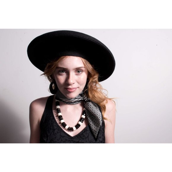 Vintage Taiwan | Accessories | Plateau New Look Wide Brim Black Hat ...
